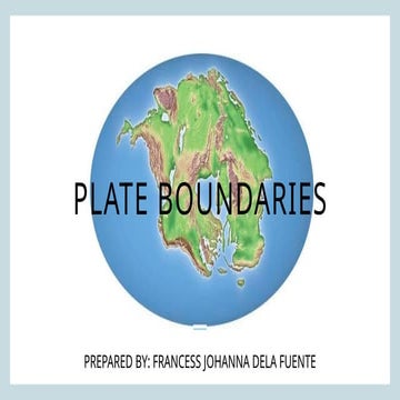 Plate boundaries.pptx science science aa | PPTX