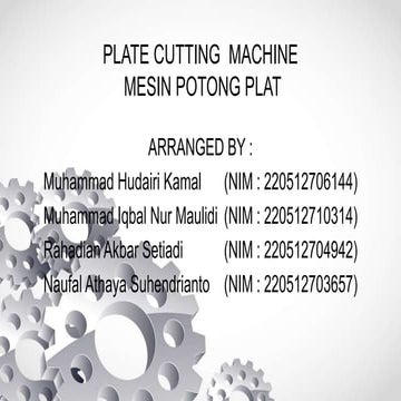 PLATE CUTTING MACHINE - Salin 2-2.pptx