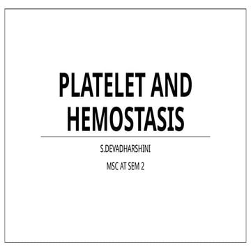 PLATELETS | PPT