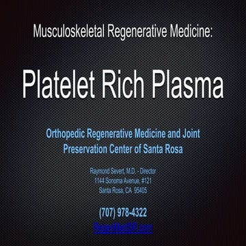 Platelet rich plasma | PPTX