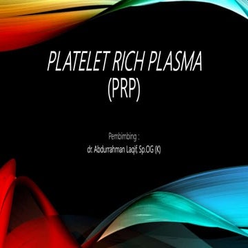 PLATELET RICH PLASMA (PRP).pptx