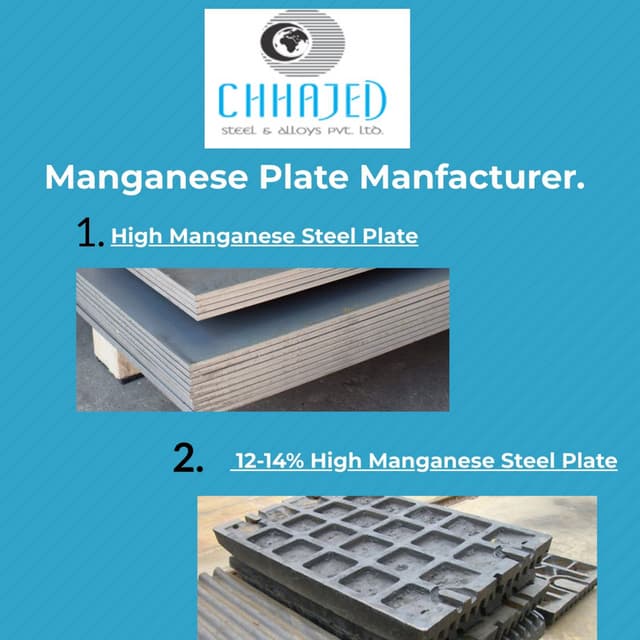 Manganese Plates at Chhajed Steel & Alloys. | PDF