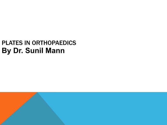 Screws and plates fixation | PPT