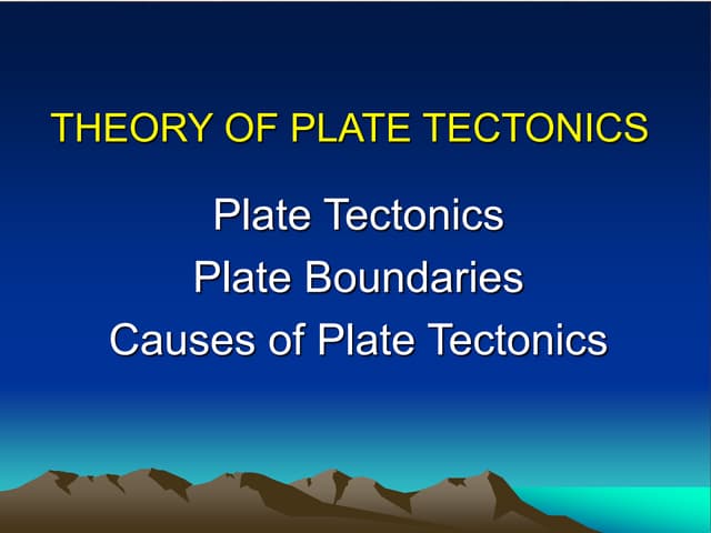Plate boundaries ppt | PPTX