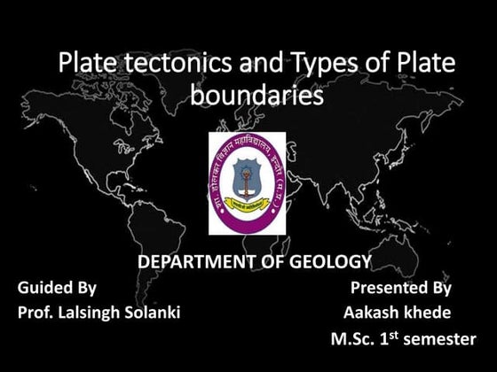 WHAT IS A PLATE? MAJOR PLATES. Types of Earth’s Crust. Plate Boundary ...