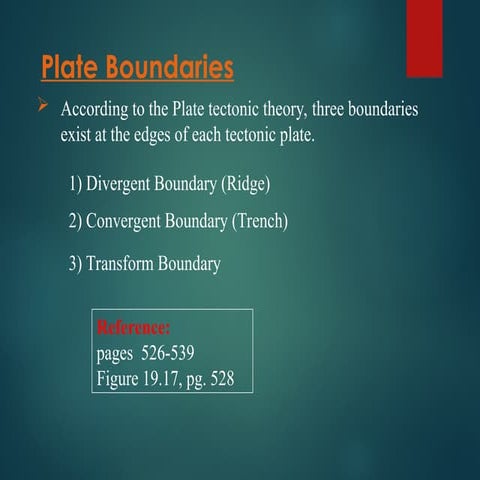 TYPES OF PLATE BOUNDARIES | PPTX