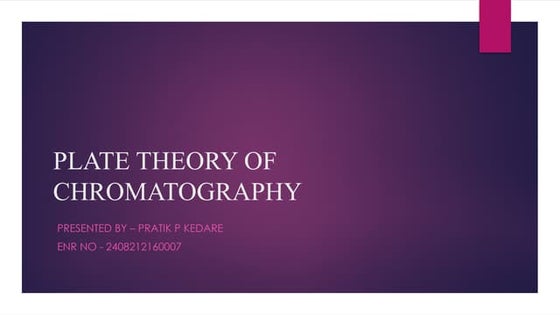Van deemter equation | PPTX | Chemistry | Science