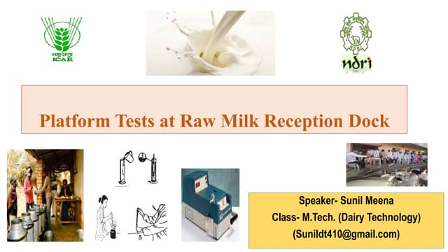 Physical and chemical properties of milk | PPT