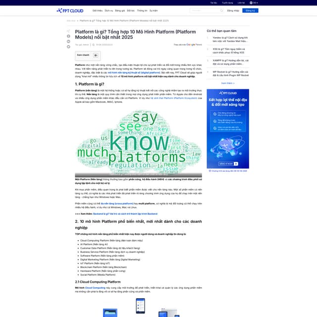 Platform là gì? Tổng hợp 10 Mô Hình Platform | PDF