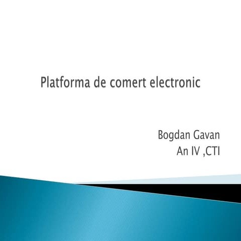 Platforma de comert electronic | PPTX