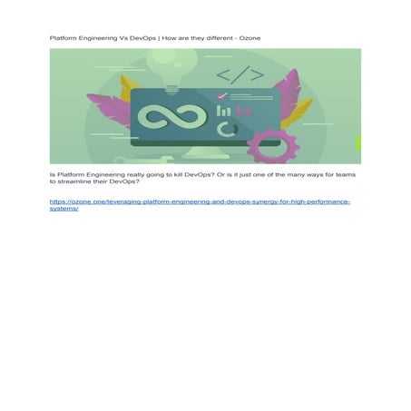 Platform Engineering Vs DevOps | PDF | Operating Systems | Computer ...
