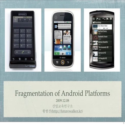 Platform Fragmentation With Android | PPT