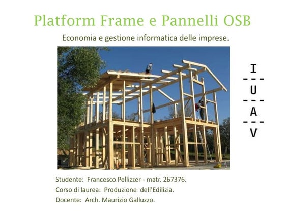 Riassumendo il platform frame | PDF