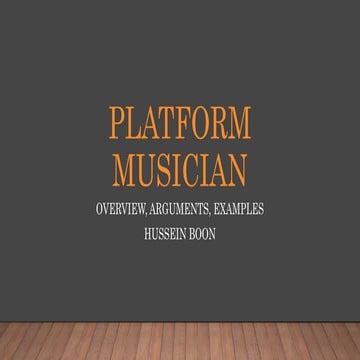 Platform Musician | PPTX