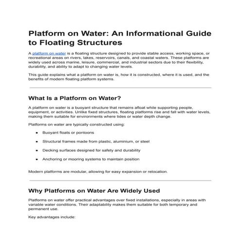 Offshore platform-design | PDF