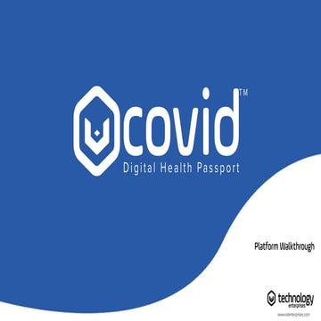 V-HealthPass_ Platform walkthrough (lr) | PPT