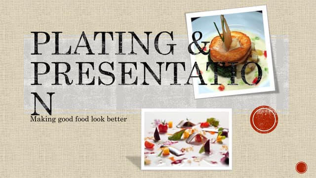 Plating and garnishing_ppt | PDF