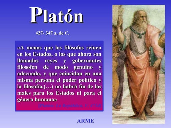 Desarrollo del mundo de las ideas y el mito PLATON | PPT