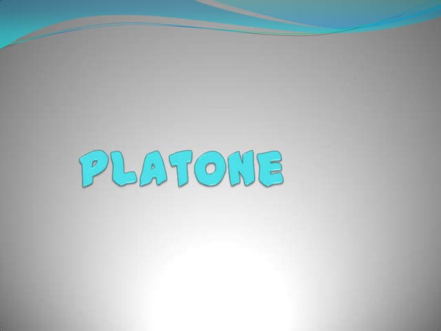 Platone | PPT | Sci-fi and Fantasy | Hobbies & Interests