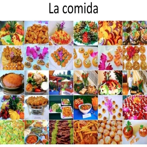 Vocabulario La comida | PPTX