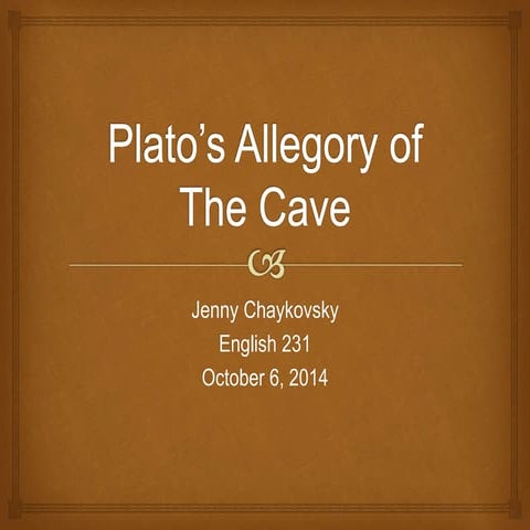 Plato’s allegory of the cave | PPT