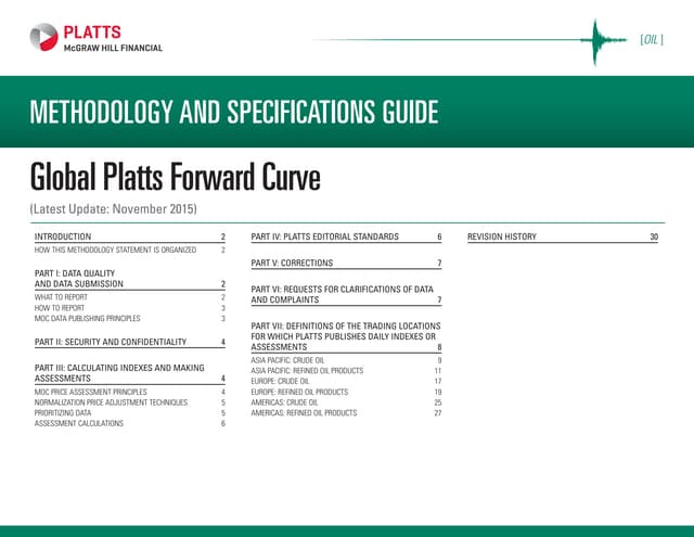 Platts Oil Pricing and MOC Methodology Explained | PDF