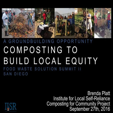San Diego Food Waste Summit - Brenda Platt Presentation | PPTX