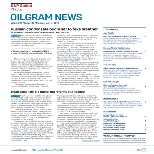 Platts oilgram news 20140404 | PDF