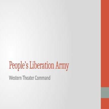 PLA Transformation from Theatre Command Mode to Combined Armed Brigades ...