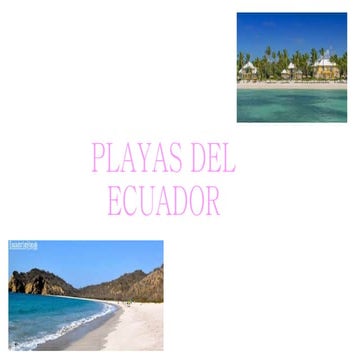 5 playas de ecuador | PPTX