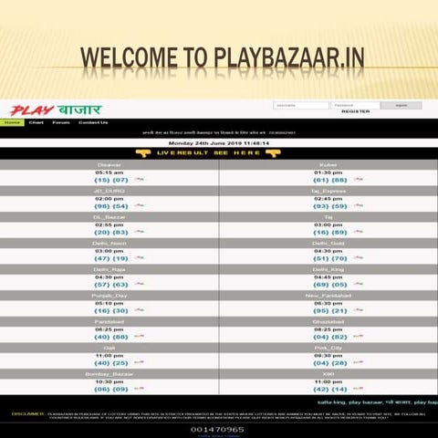 Play Bazar | Play Bazaar | satta king | satta bazar | satta matka | PPTX