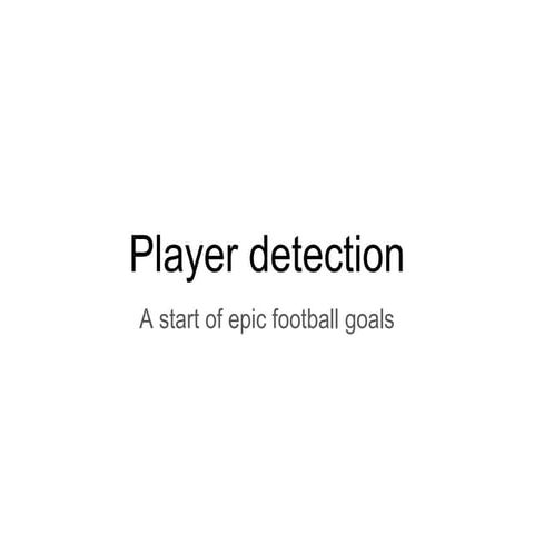Player detection | PPT