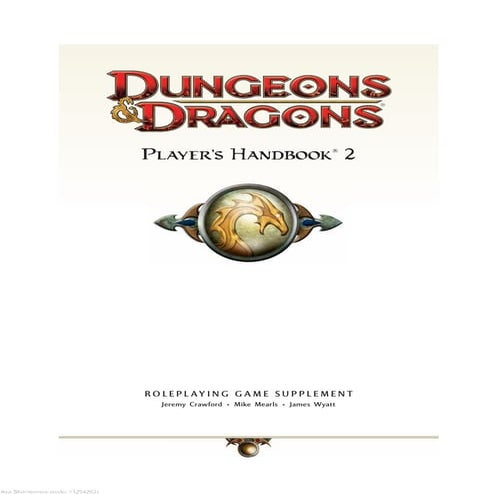Players Handbook 2 | PDF