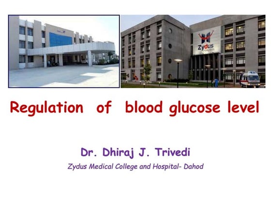 Blood Glu Regulation& its role on health | PPT