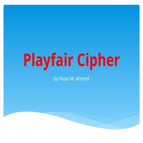 Playfair Cipher Encryption method (Step-by-Step) in details including ...