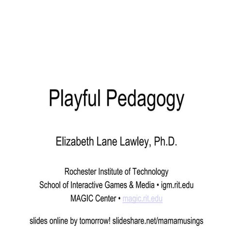 Playful Pedagogy | PPTX