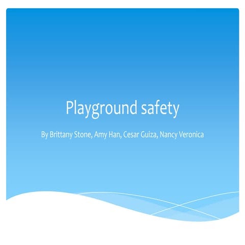 Playground safety for health safety and nutrition | PPTX