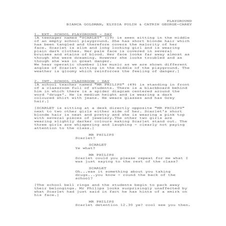 Playground script | DOCX