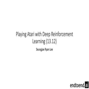 [1312.5602] Playing Atari with Deep Reinforcement Learning | PDF