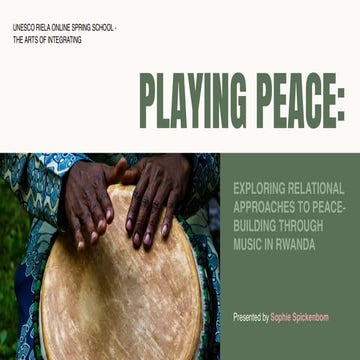 Playing Peace: Exploring Relational Approaches to Peacebuilding Through ...