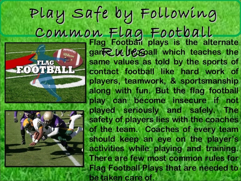 Play Safe By Following Common Flag Football Rules play-safe-by-following-common-flag-football-rules