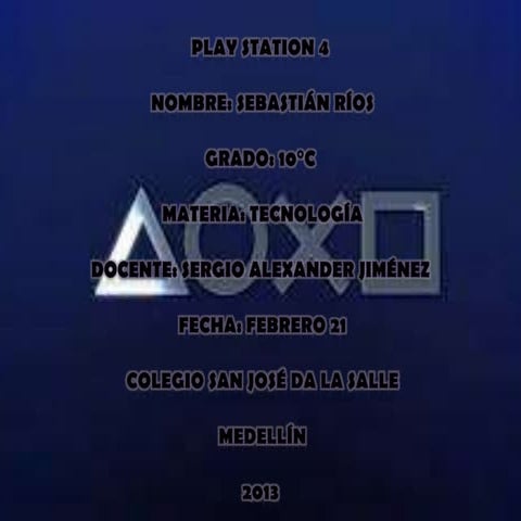 Play station 4 | PPTX