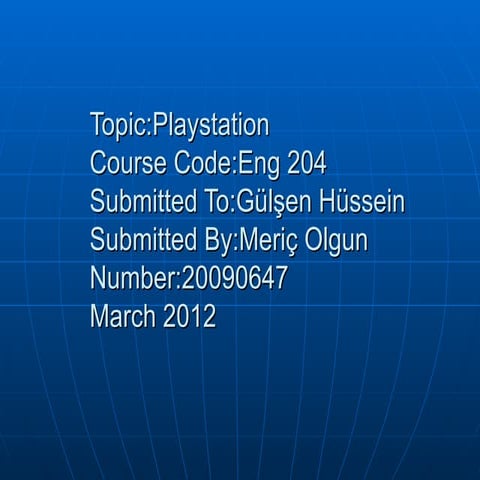 Playstation | PPT