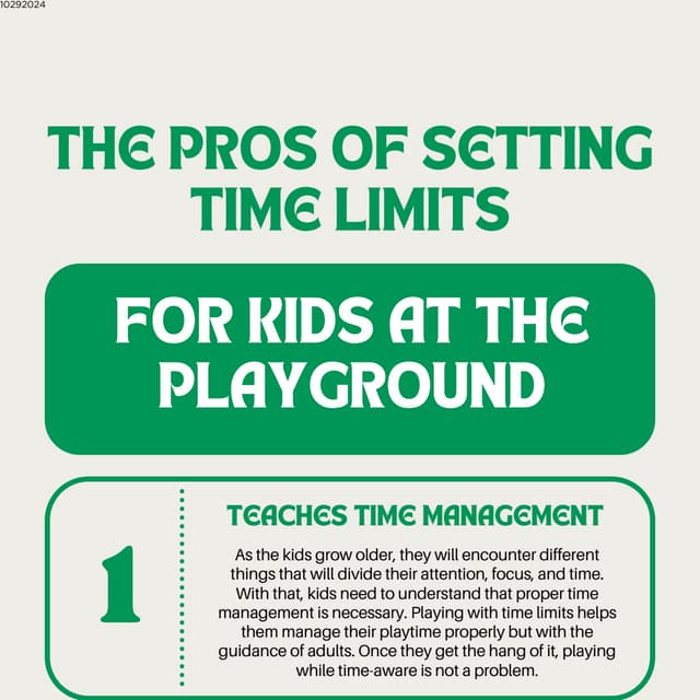 The Pros of Setting Time Limits for Kids at the Playground | PDF