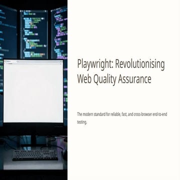Playwright-Elevating-Web-Application-Quality | PPTX