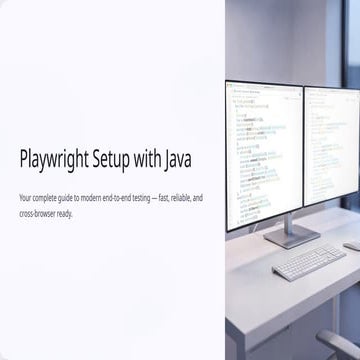 Playwright Setup with Java – Getting Started with Modern Test ...