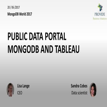Building A Public Data Portal With The Mongodb Bi Connector And Tableau Ppt 4064