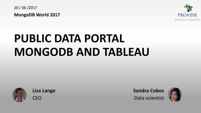 Building A Public Data Portal With The Mongodb Bi Connector And Tableau Ppt 4064