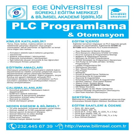PLC Kursu İzmir | PDF