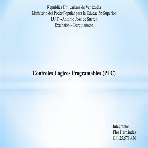 Controles Lógicos Programables | PDF